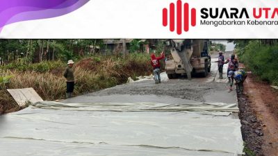 Jalan Poros Fajar Baru di perkeras Beton, Masyarakat Apresiasi Pemkab ...