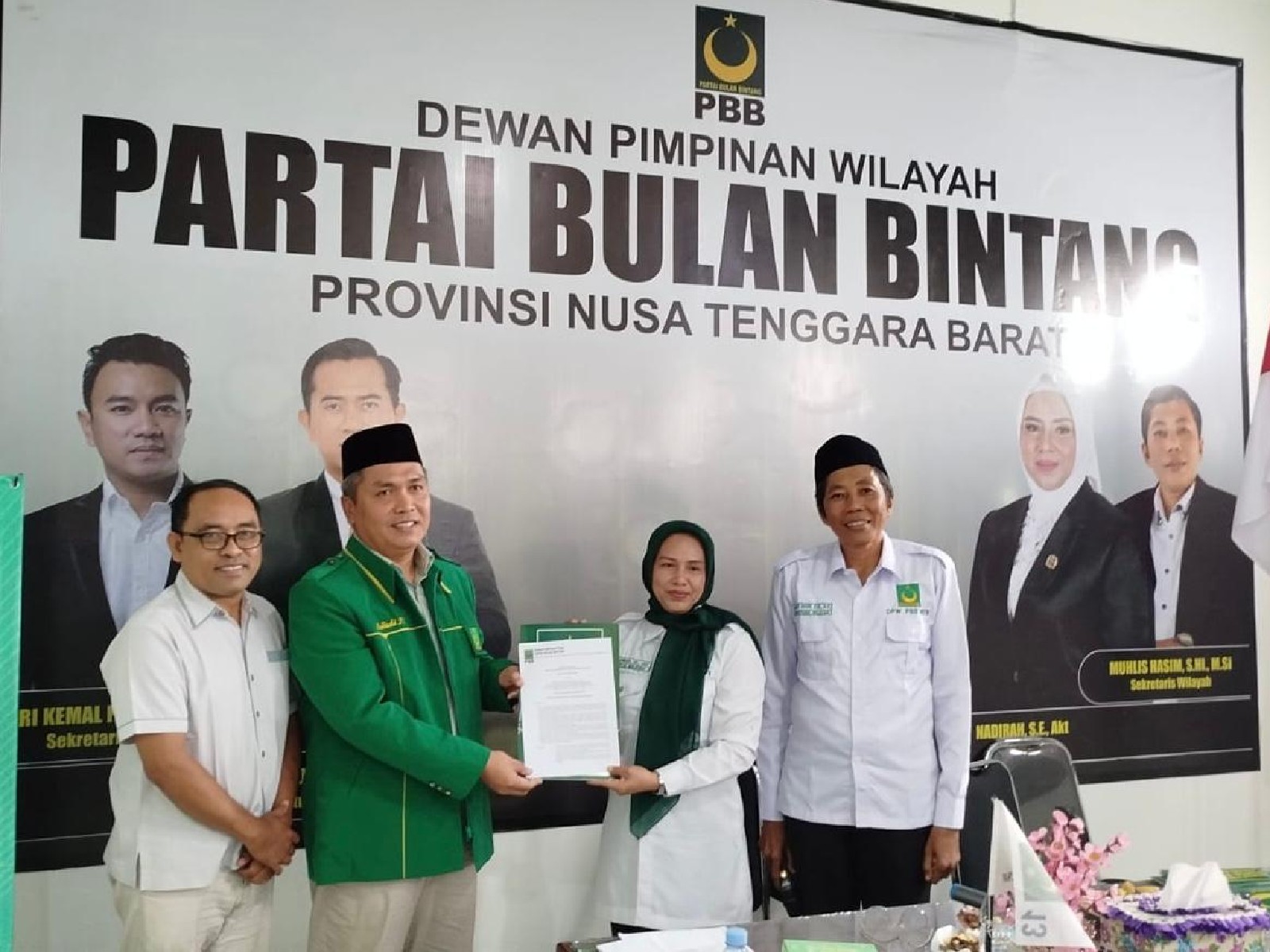 Optimis Kembalikan Kejayaan Partai, H.Muliadi FT dan Mahrun, S.H. Nakhodai PBB Lombok Timur ...